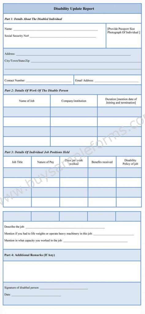 Report Update Archives - Sample Forms