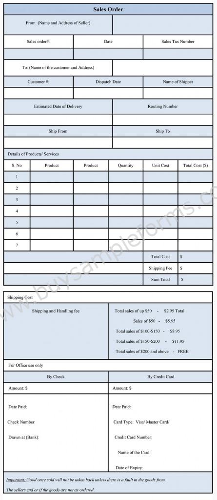 15+ Order Forms - Online Order Form Templates, Sample