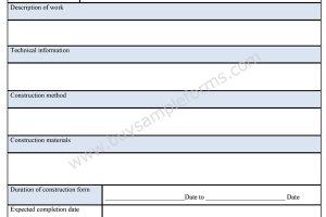 Contractor Forms Archives - Sample Forms
