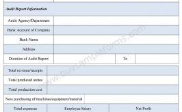 X-Ray Report Form - Sample Forms