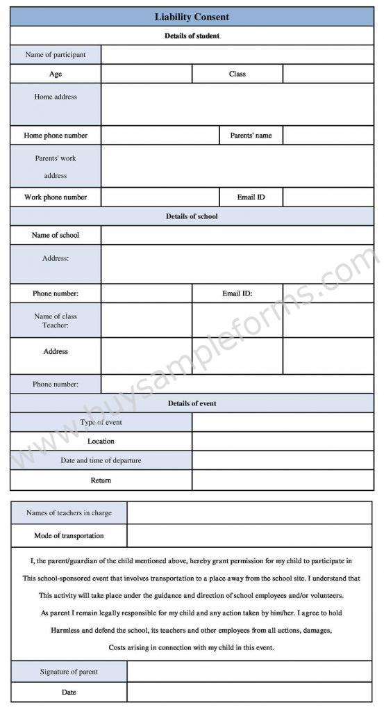 Download Release of Liability Consent Form Template in Word Format ...