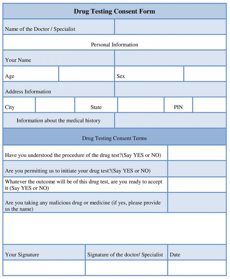 Alcohol Consent Form Archives - Sample Forms
