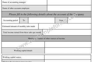 Accounting Forms Archives - Sample Forms