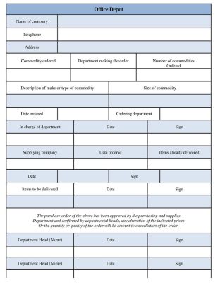 Office Depot Form Template Word Format Download